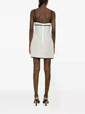 Elie Saab Sequined Mesh Mini Dress
