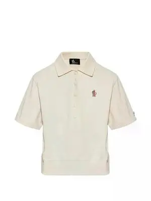 Moncler Logo-patch Polo Shirt - Neutrals