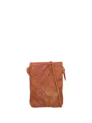 SOMMET Paloma Knotted Leather Cross Body Bag - Brown