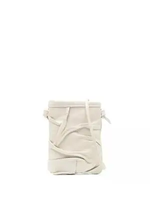 SOMMET Mini Paloma Plum Draped Satchel Cross Body Bag - Neutrals