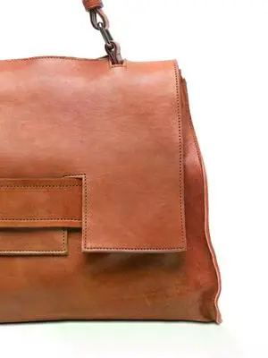SOMMET Flap-top Leather Shoulder Bag