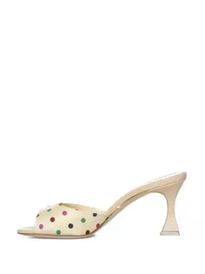 Manolo Blahnik Jadaronau Polka-dot Mules