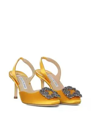 Manolo Blahnik Embellished Slingback Pumps