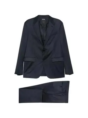 Zegna Flap Pocket Suit - Blue