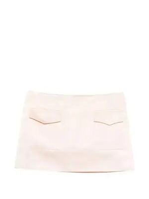 ALFIE Valetta Flap-pocket Mini Skirt - Pink