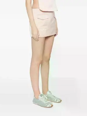 ALFIE Valetta Flap-pocket Mini Skirt - Pink
