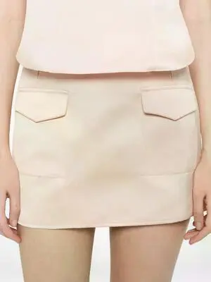 ALFIE Valetta Flap-pocket Mini Skirt - Pink