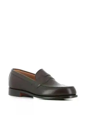 CHEANEY Penny Leather Loafers - Brown