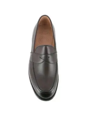 CHEANEY Penny Leather Loafers - Brown