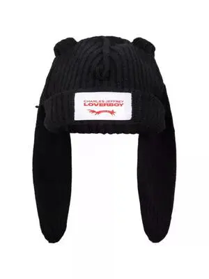 CHARLES JEFFREY Chunky Rabbit Beanie - Black