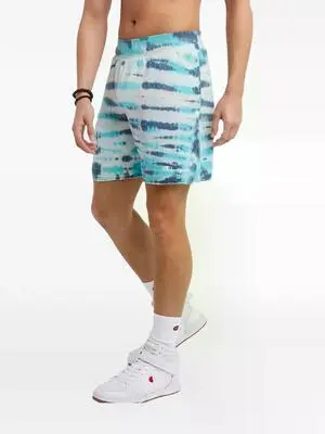 Champion Wave Dye Trekking Grey Shorts - Blue