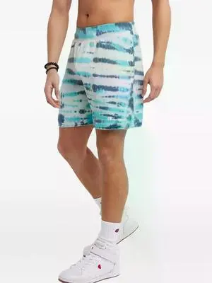 Champion Wave Dye Trekking Grey Shorts - Blue