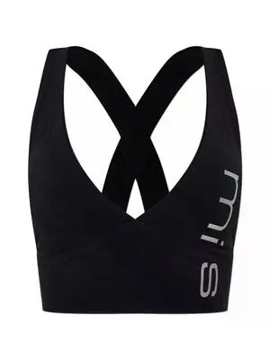 MISBHV Logo-print Sports Bra - Black