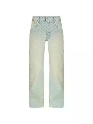 MISBHV Monogram-jacquard Jeans - Blue