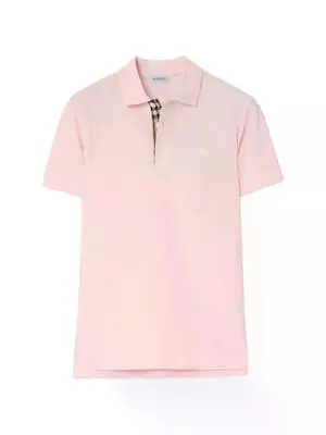 Burberry Cotton Polo Shirt - Pink