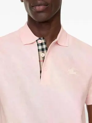 Burberry Cotton Polo Shirt - Pink