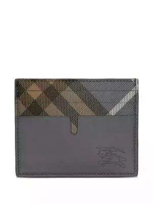 Burberry Tall Pop Check Card Case - Blue