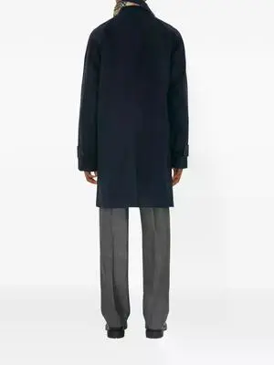 Burberry Mid-length Cashmere Car Coat - Blue