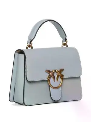 Pinko Love One Top-handle Leather Tote Bag - Blue