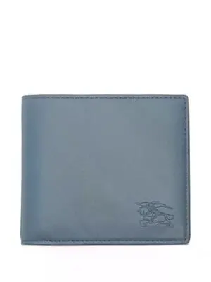 Burberry Pop Check Bifold Wallet - Blue