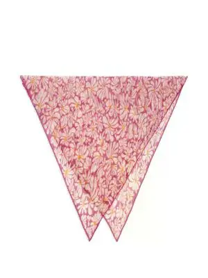 Burberry Daisy Silk Scarf - Pink