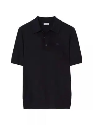 Burberry Cashmere Polo Shirt - Blue