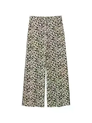 Ba&sh Printed Wide-leg Trousers - Neutrals