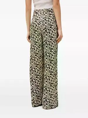 Ba&sh Printed Wide-leg Trousers - Neutrals