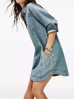 Ba&sh Tona Buttoned Denim Dress