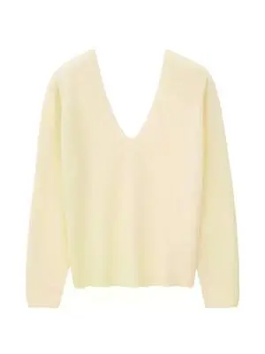 Ba&sh Sollene V-neck Knitted Top - Yellow