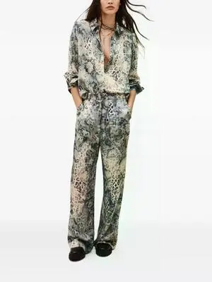 Ba&sh Carrina Animal-print Trousers