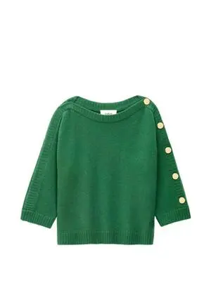 Ba&sh Classy Buttoned-sleeve Jumper