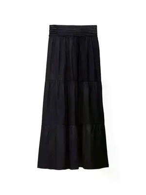 Ba&sh Camyla Tiered Gathered-design Skirt - Blue