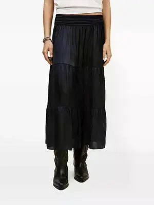 Ba&sh Tiered Skirt - Blue