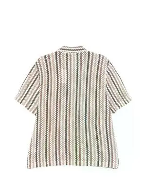 Vince Striped Short-sleeve Shirt - Neutrals