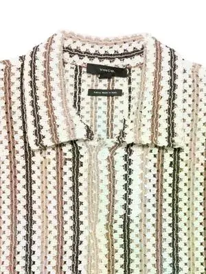 Vince Striped Short-sleeve Shirt - Neutrals