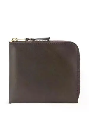 Comme Des Garçons Zip-around Leather Wallet - Brown