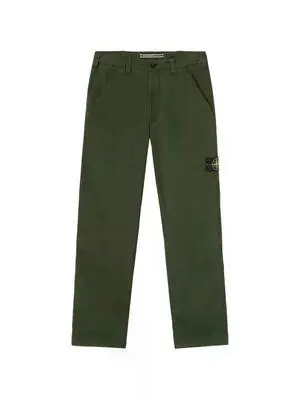 Stone Island Belt-loop Chino Pants - Green