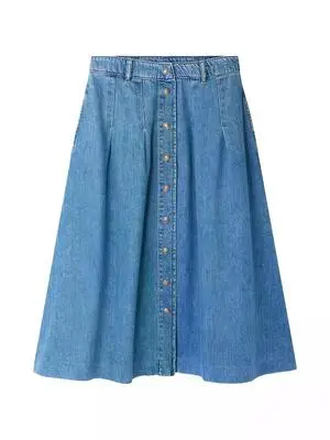 BONPOINT WOMEN Buttoned A-line Skirt - Blue