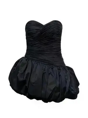 STOLEN STORES Balloon Draped Mini Dress - Black