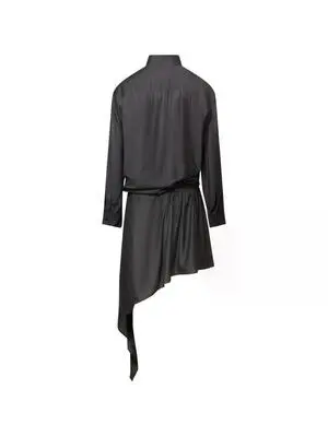YCH Asymmetric Mini Shirt Dress