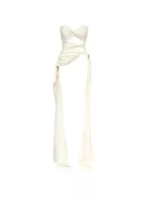 STOLEN STORES 3 Carats Draped Bustier - Neutrals
