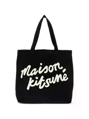 Maison Kitsune Logo Totes