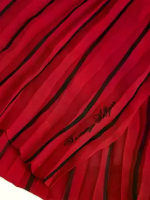 Tommy Hilfiger Striped Pleated Scarf