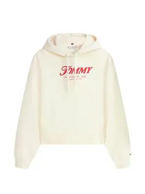 Tommy Hilfiger Drawstring Hooded Sweatshirt - Neutrals