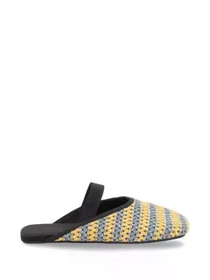 Flowze Strap-detail Mules - Yellow