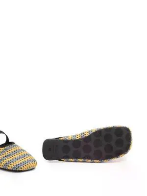 Flowze Strap-detail Mules - Yellow