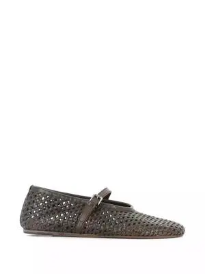 PANTANETTI Woven Strap Ballet Flats - Brown