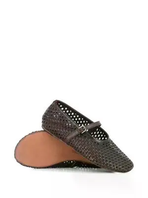 PANTANETTI Woven Strap Ballet Flats - Brown
