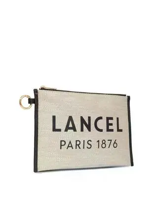 LANCEL Logo Zip Wallet
